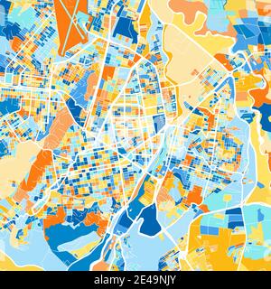 Printable street map of Cucuta, Colombia. Map template for business use ...
