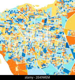 Printable street map of Canoas, Brazil. Map template for business use ...