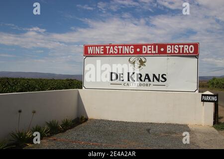 Calitzdorp sign in South Africa Stock Photo - Alamy