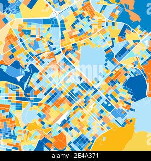 Printable street map of Guarapuava, Brazil. Map template for business ...