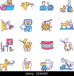 Pet nail trimming RGB color icon Stock Vector Image & Art - Alamy