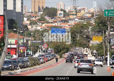 Boundary between Osasco and São Paulo cities, Brazil Stock Photo - Alamy