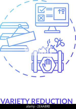 Marketing budget optimization blue gradient concept icon Stock Vector ...