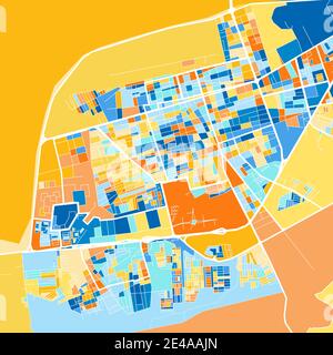 Printable street map of Coro, Venezuela. Map template for business use ...