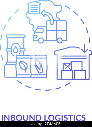 Inbound logistics concept icon Stock Vector Image & Art - Alamy