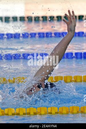 USA's Aaron Peirsol performs in the men's 100m Backstroke final during ...