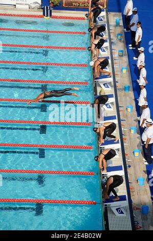 Illustration pictures in the heats of the 50 Meters Freestyle at the ...