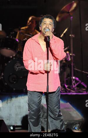 Algerian 'King of Rai' Khaled seen on concert as he performs in the ...