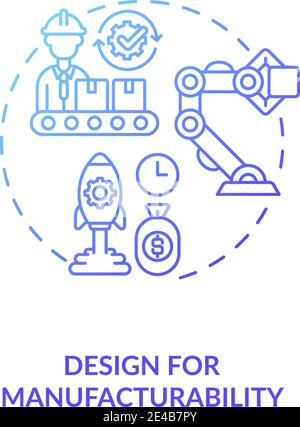Design for manufacturability concept icon Stock Vector Image & Art - Alamy