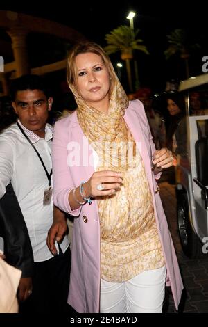 Libyan leader Muammar Gaddafi's daughter Aisha seen as she attends a ...