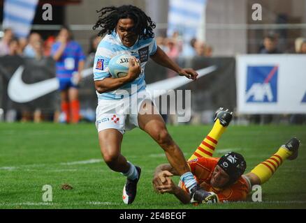 Racing's Vakaola Mani during the French Top 14 Rugby Match, Racing ...