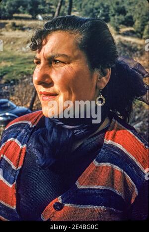 Roma Gypsy Woman France. French roma women selling handmade wicker ...