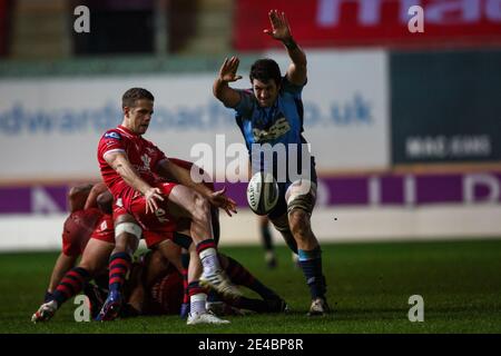 Kieran Hardy of Wales kicks the ball during the Quilter Nations Series ...