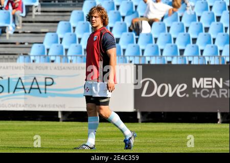 Racing Metro 92's Francois Steyn during the French Top 14 rugby match ...