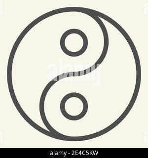 Outline of a yin yan symbol on a tarot card Vector Stock Vector Image ...