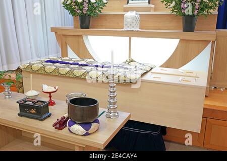 Small funeral home of Japanese style Stock Photo - Alamy