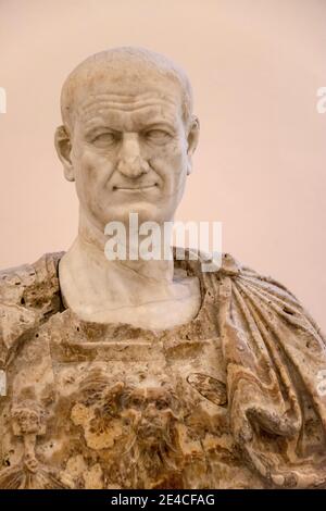 Statues and displays in the museum of ancient Butrint, UNESCO World ...