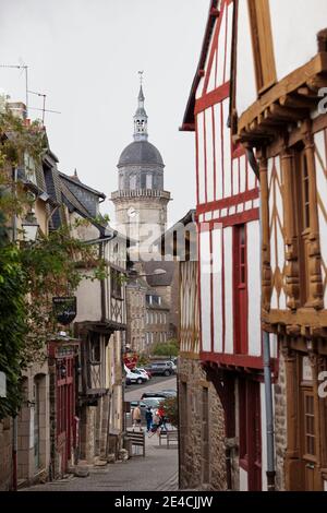 The bell tower of Lamballe in the department of Cotes d'Armor, Brittany ...