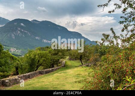 Montan, Province of Bolzano, South Tyrol, Italy. On Castelfeder you can ...