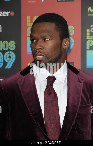 50 Cent at the 2009 Los Premios MTV Latin America Awards at Gibson ...