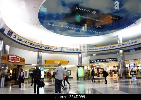 Los Angeles, JAN 24, 2012 - Interior view of the famous LAX ...