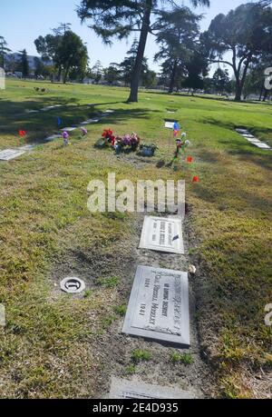 Valhalla Memorial Park Cemetery in North Hollywood, California Stock ...