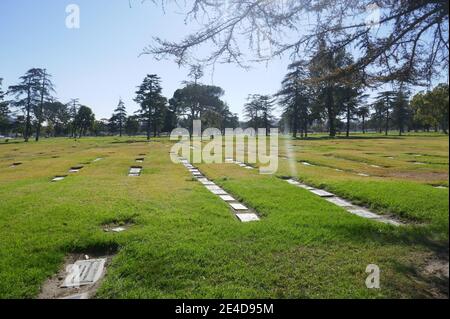 Valhalla Memorial Park Cemetery in North Hollywood, California Stock ...