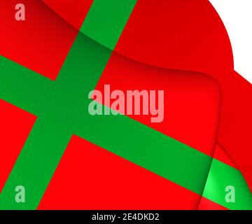 Flag of Bornholm, Denmark. Close Up Stock Photo - Alamy