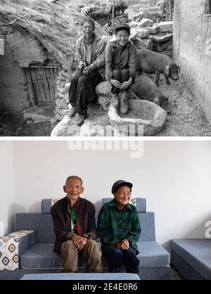 210123 -- BUTUO, Jan. 23, 2021 -- LEFT: Qiesha Cier L and his second ...