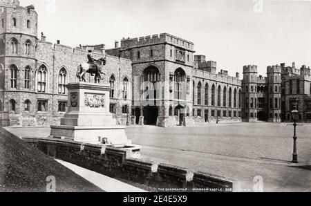 Vintage 19th century photograph: Windsor Castle Stock Photo - Alamy