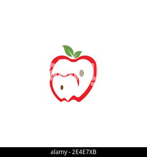 Apple logo template vector icon illustration design Stock Vector Image ...