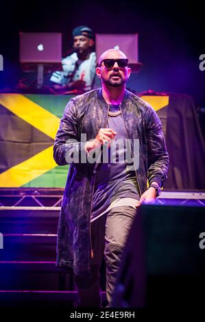 Rapper Common performs on stage with singer John Legend during the ...