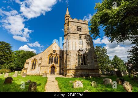 The church of St James the Great at Birlingham, Worcestershire, England ...