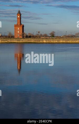 middle haven clock tower at middlesbrough, north yorkshire, uk Stock ...