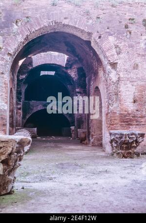 Ruins of Roman town Pozzuoli (lat. Puteoli) - important hub for goods ...