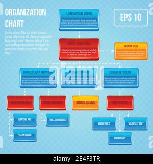 Organizational chart 3d concept business work hierarchy flowchart ...
