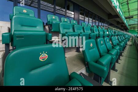 In the VIP tribune at FC Rapid arena Stock Photo - Alamy