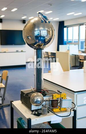 Van de Graaff generator is an electrostatic generator which accumulates ...