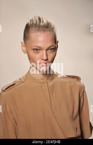 A model displays a creation for Celine Spring-Summer 2014 Ready-To-Wear ...