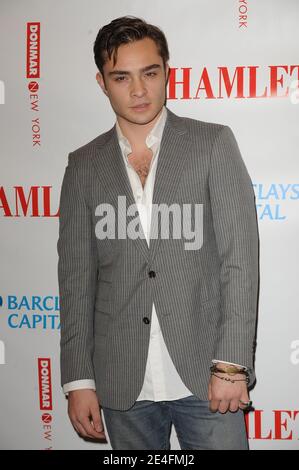 Ed Westwick attends the opening night of Hamlet on Broadway starring ...