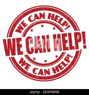 you can help stamp. you can help round vintage grunge sign. you can ...