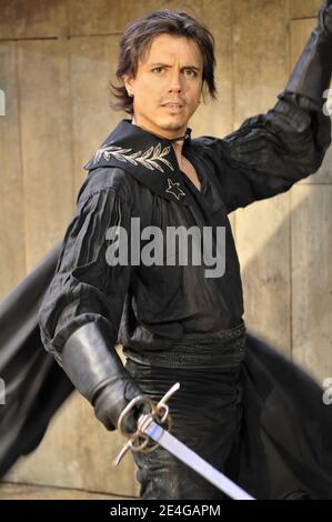Laurent Ban (Zorro) performing during a presentation of 'Zorro the ...