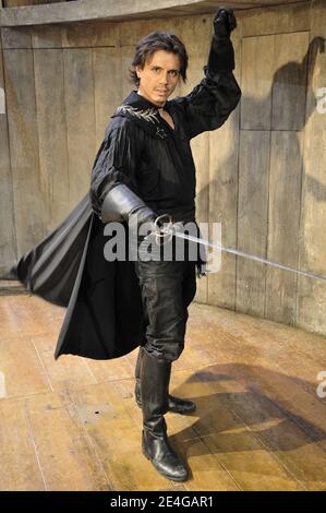 Laurent Ban (Zorro) performing during a presentation of 'Zorro the ...