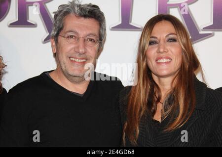 Alain Chabat and Mathilde Seigner arriving at the premiere of' Tresor ...