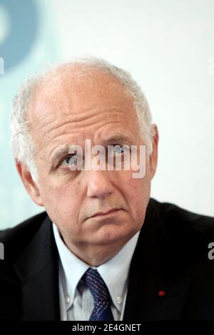 Professor Didier Houssin delivers a speech at press conference on the ...