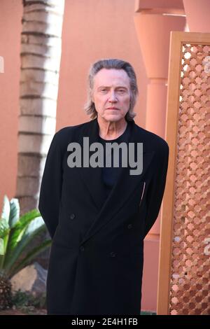 US actor Christopher Walken poses during a photocall at the Marrakesh ...