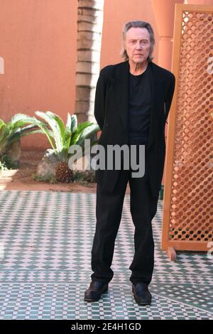 US actor Christopher Walken poses during a photocall at the Marrakesh ...