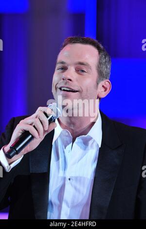 Garou at the taping of Telethon 2009 on December 4, 2009 in Paris ...