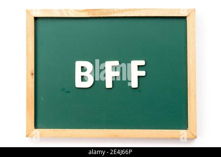 Alphabet letter in word BFF (Abbreviation of best friend forever) on ...