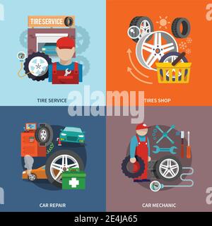 Car tire or tyre infographics, vehicle wheel diagrams and information ...
